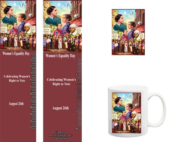 Women Equality Day Buttons, Magnets & Bookmarks – HMS CO